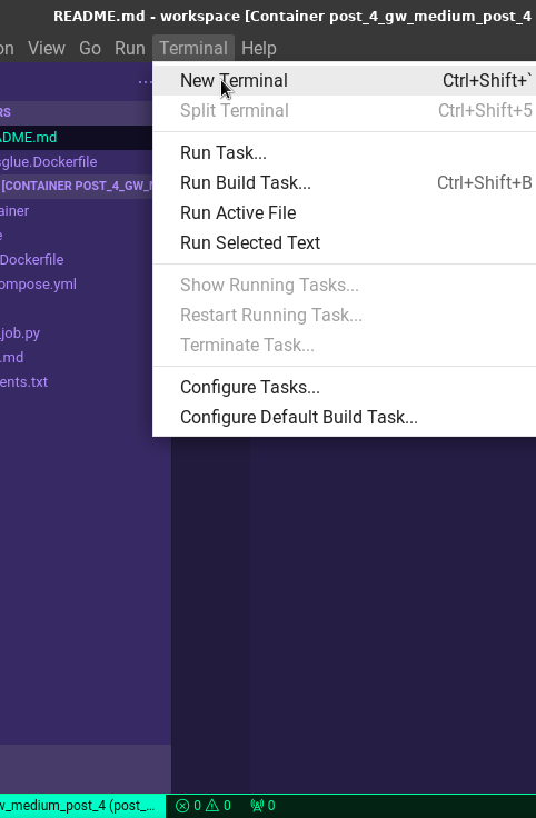 Using Docker containers for AWS Glue jobs local development