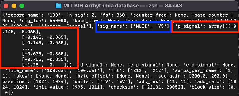 How to Get Heart Data from the MIT-BIH Arrhythmia Database