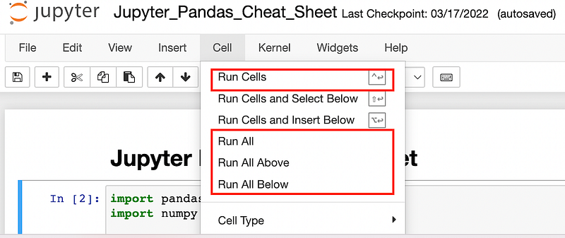 A Data Engineer’s Cheat Sheet on Pandas and Jupyter-Notebooks