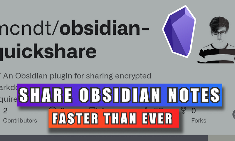 How to Share Your Obsidian Notes With Others(in less than 30 seconds)