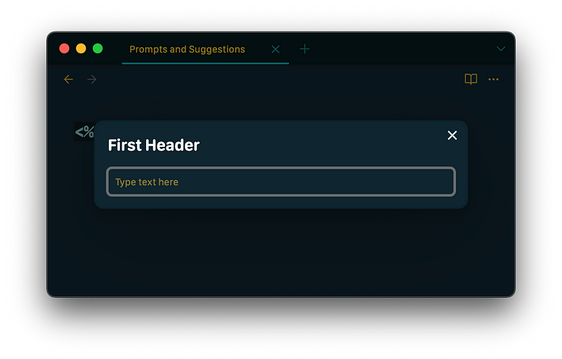 Prompts & Suggestion Menus with Templater
