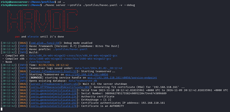 Havoc C2 Framework Part 1: Installation (2024)