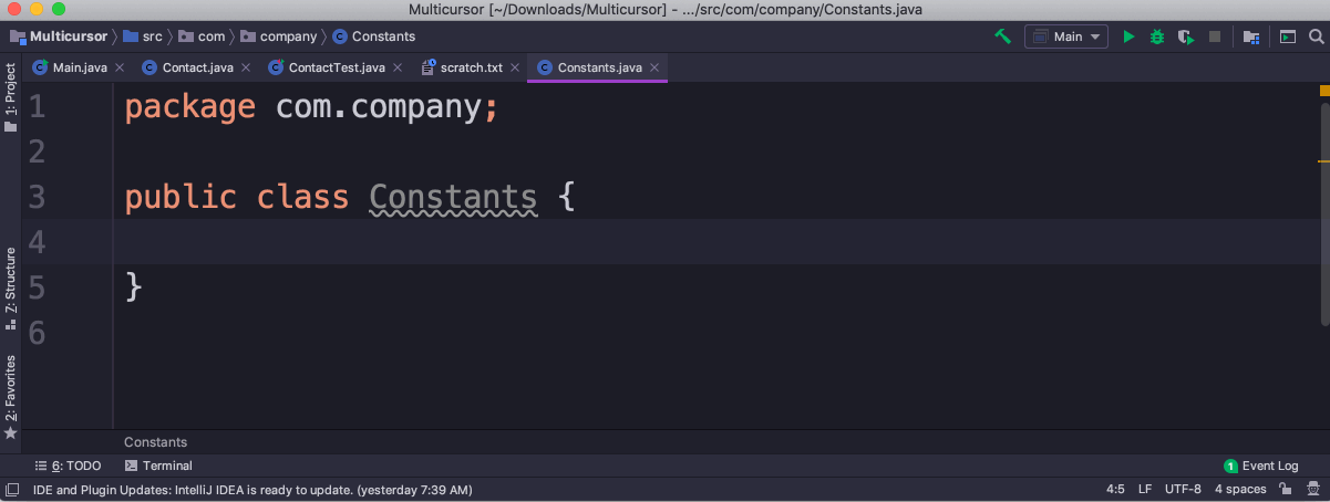 Multi-Cursors: IntelliJ Shortcuts to Boost Your Typing Speed