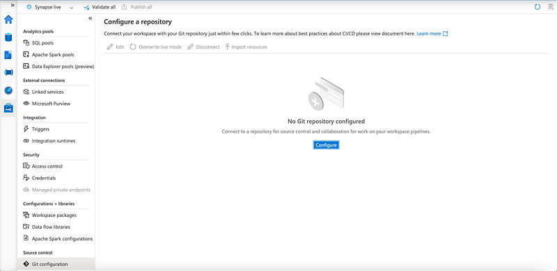 Deploying Azure Synapse to Test and Prod — The easy way
