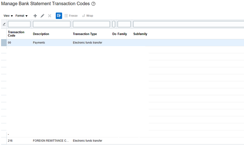 Bank Statement Import — Oracle Fusion