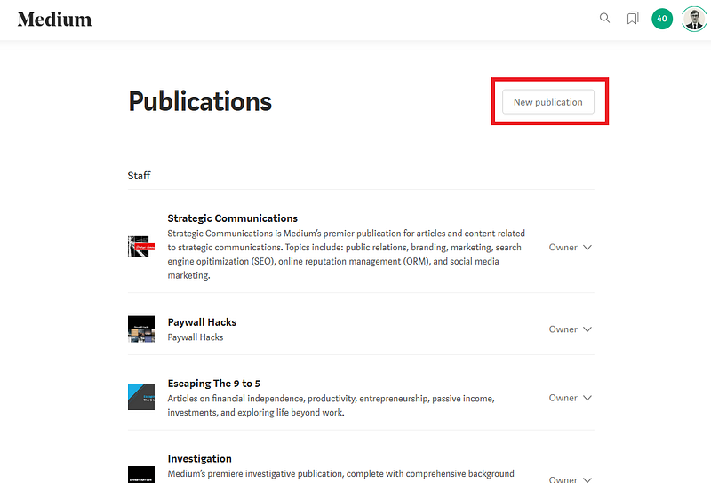 How to Create a Medium Publication