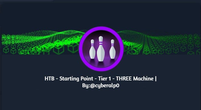 HTB Labs — Tier 1 — THREE Lab Walkthrough | By CyberAlp0