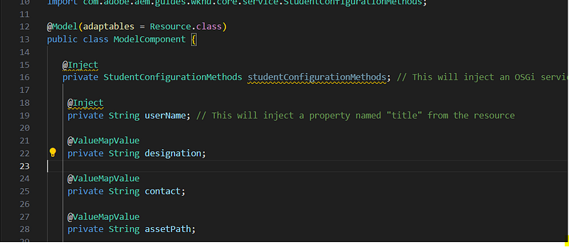 Sling Model Annotation: Detailed in AEM