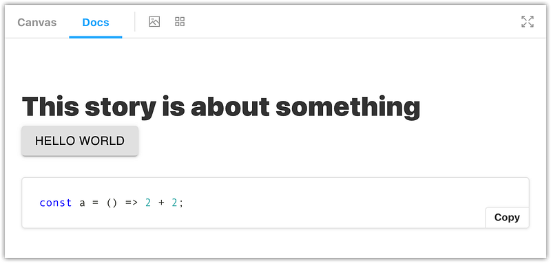 Storybook in examples. Beginner’s guide