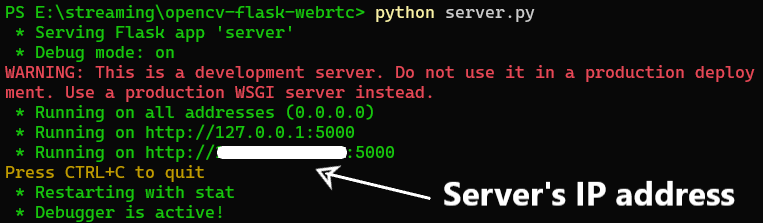 Building a Live Streaming App using Flask, OpenCV and WebRTC.