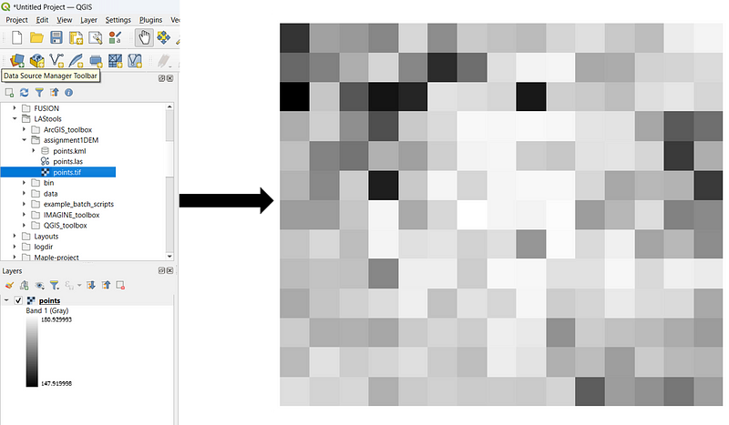 Generating DEMs from LiDAR Data in QGIS