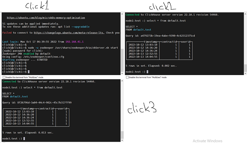Step by Step Clickhouse Cluster Installation with 3 Servers