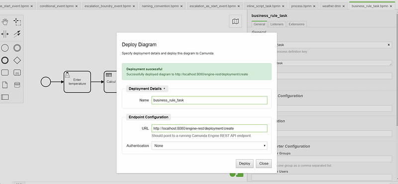 How to use task in Camunda