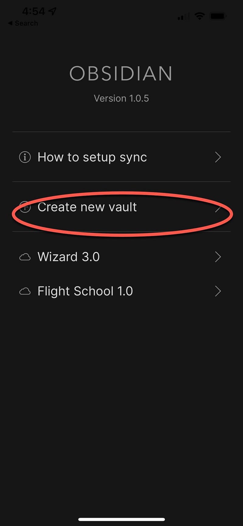 Setting up Obsidian Sync with iCloud Drive