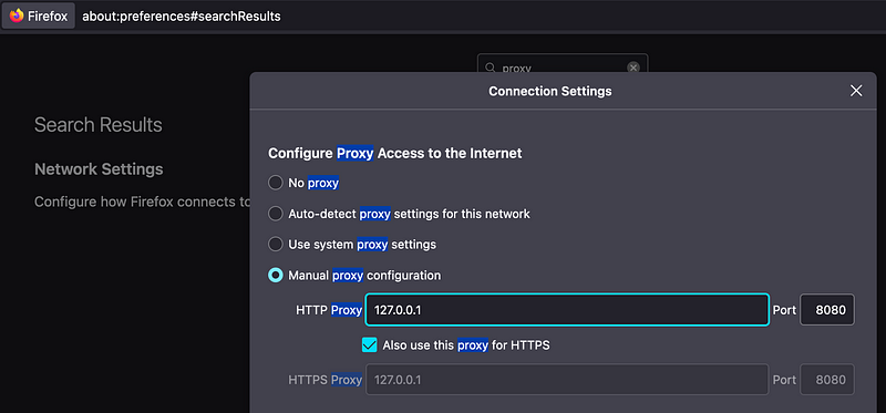 Setup a web proxy server with Docker